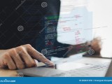 Software Developer Or Programmer Coding Program With Laptop Create