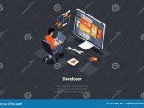 Software Development Coding Process Programmer Or Web Developer