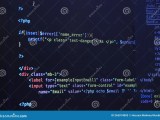 Software Development By Programmer Abstract Computer Script Code Stock