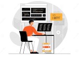 Programming Coding Vector Line Icons Set Programming Coding