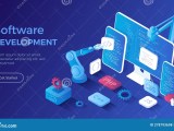 Programming And Engineering Development Tiny Girl Programmer Or