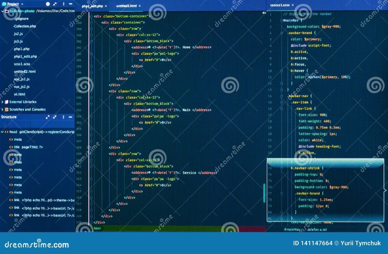 Visualizing Html And Css Code Splitting For Enhanced Software - Creative Retina Abstract Illustrations | Free Download
