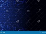 Technology Background Binary Computer Code Vector Illustratio Stock