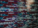 Vertical Shot Of A Screen With Html Javascript Source Code For Web Page