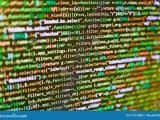 Web Developer Html Code With Css On Screen Writing Programming Code On