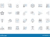 Web Developer Line Icons Collection Html Css Javascript Php Python