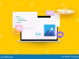 Website Programming And Coding Web Development And Coding Stock Vector