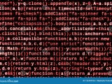 Writing Programming Code On Laptop Digital Binary Data On Computer