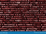 Writing Programming Code On Laptop Digital Binary Data On Computer