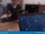 Writing Programming Code On Laptop Stock Photo Image Of Css3 Html