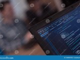 Writing Programming Code On Laptop Stock Photo Image Of Encryption