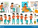 Young Coder Character Vector Web Developer Programming Coding