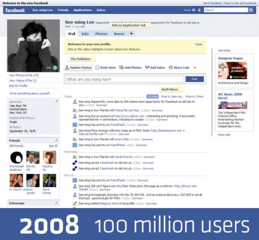 Evolución de FaceBook 2004-2011 #infografia #infographic #socialmedia ...