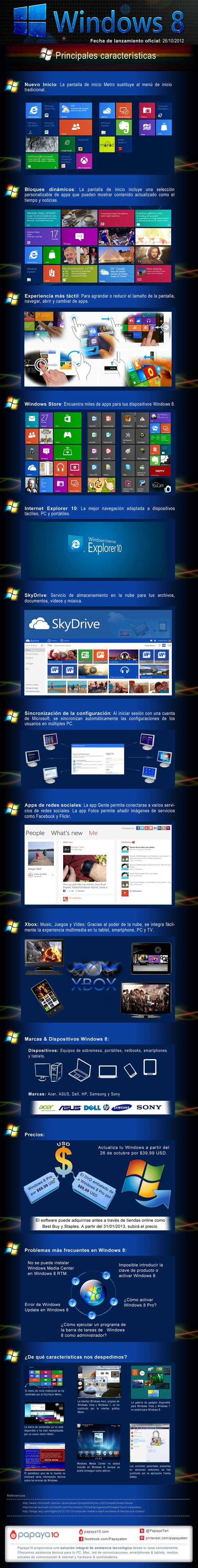 Cómo es Windows 8 #infografia #infographic #microsoft - TICs y Formación
