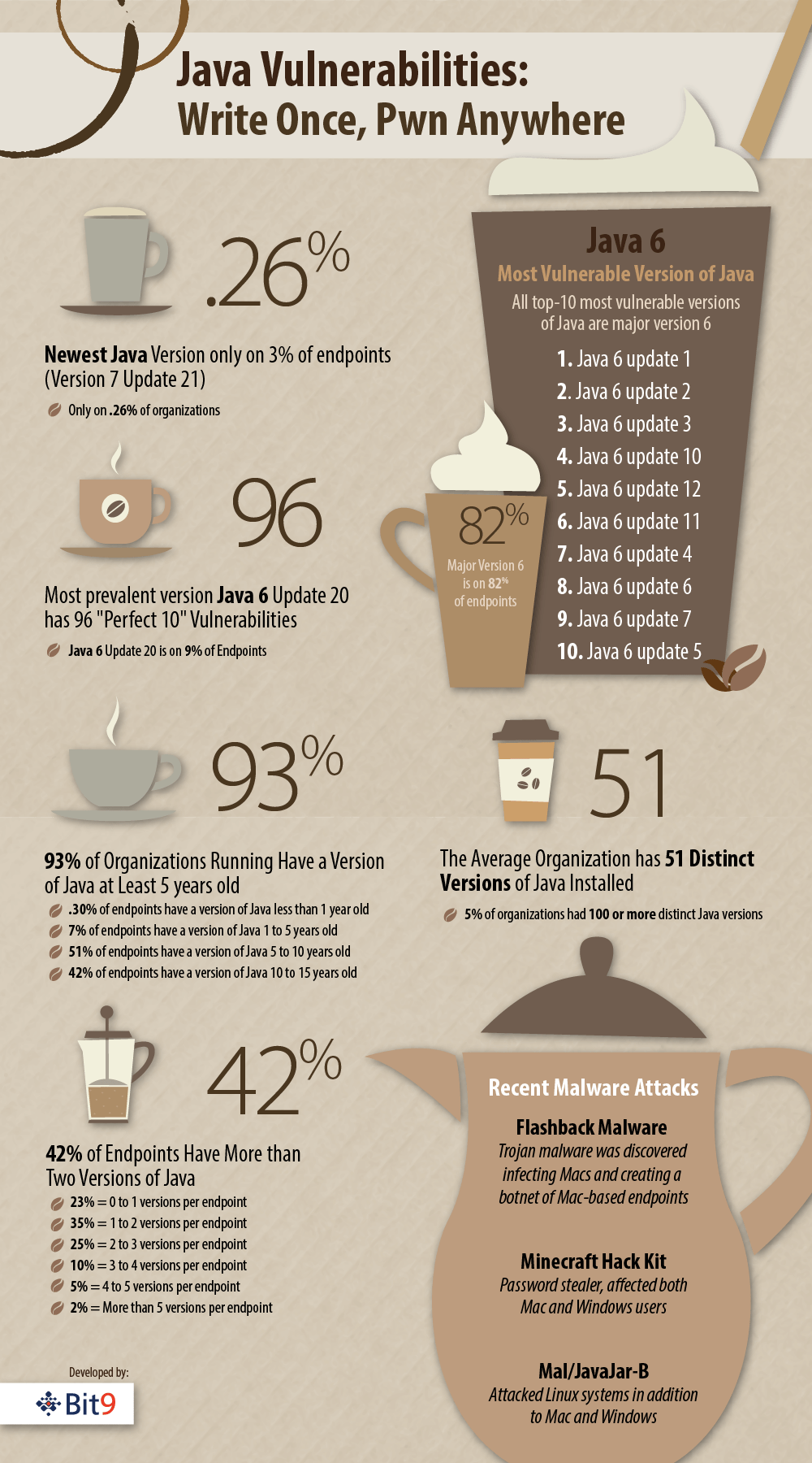 Vulnerabilidades en Java #infografia #infographic #software - TICs y Formación