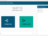 Simple Time Punch Clock Software One Time Payment Lifetime License