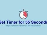Set Timer For 55 Seconds Timer Now