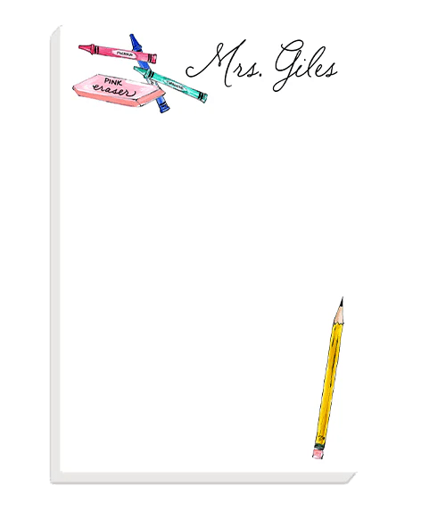 Personalized Teacher Notepad Timree