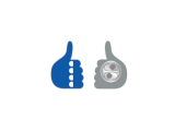 Thumbs Up Pin Badge Tiny Changes
