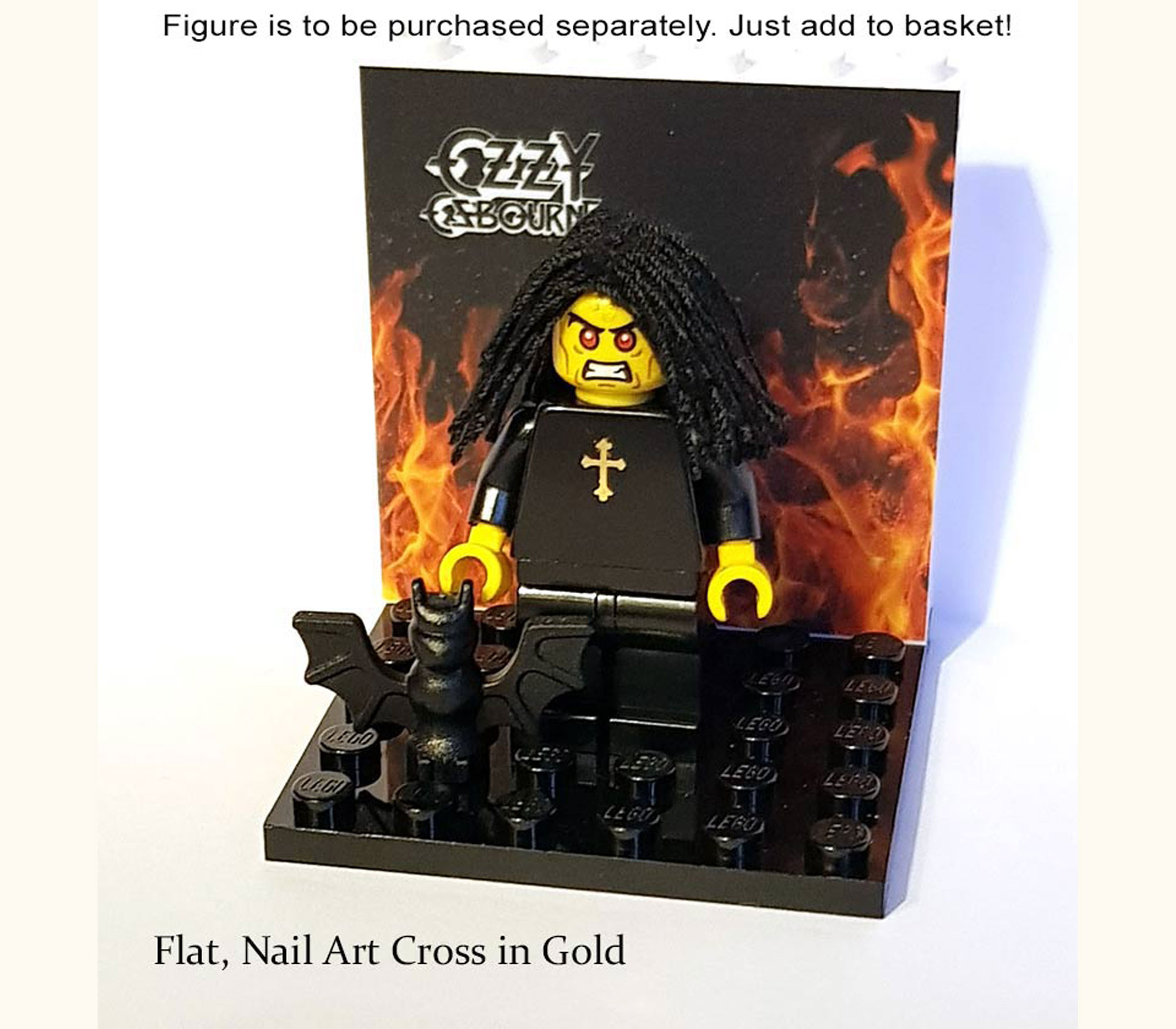 Ozzy Osbourne Black Sabbath Bat Heavy Rock Metal Icon Custom Figure ...