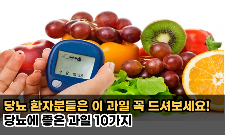 혈당수치 싹 잡아줍니다 당뇨에 좋은 과일 10가지