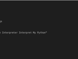 How Does The Python Interpreter Interpret My Python Tl10k