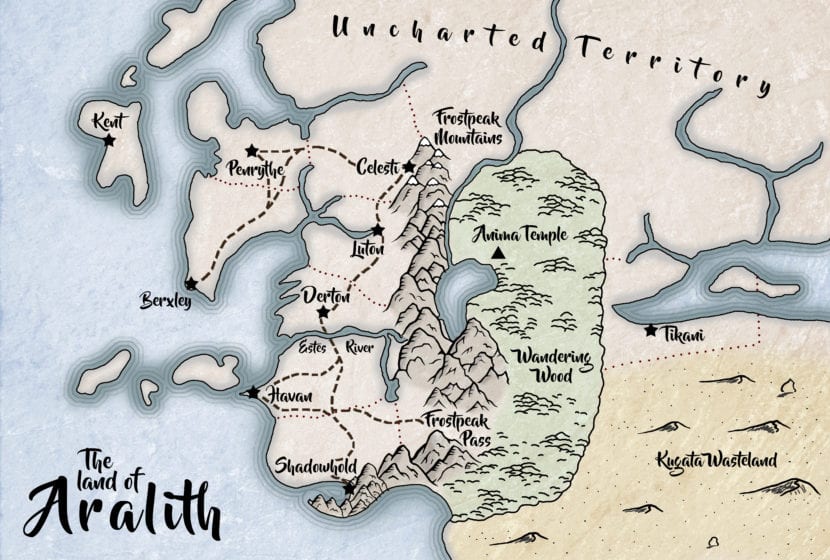 Map of Aralith Pt 2 | Ya Fantasy Blog