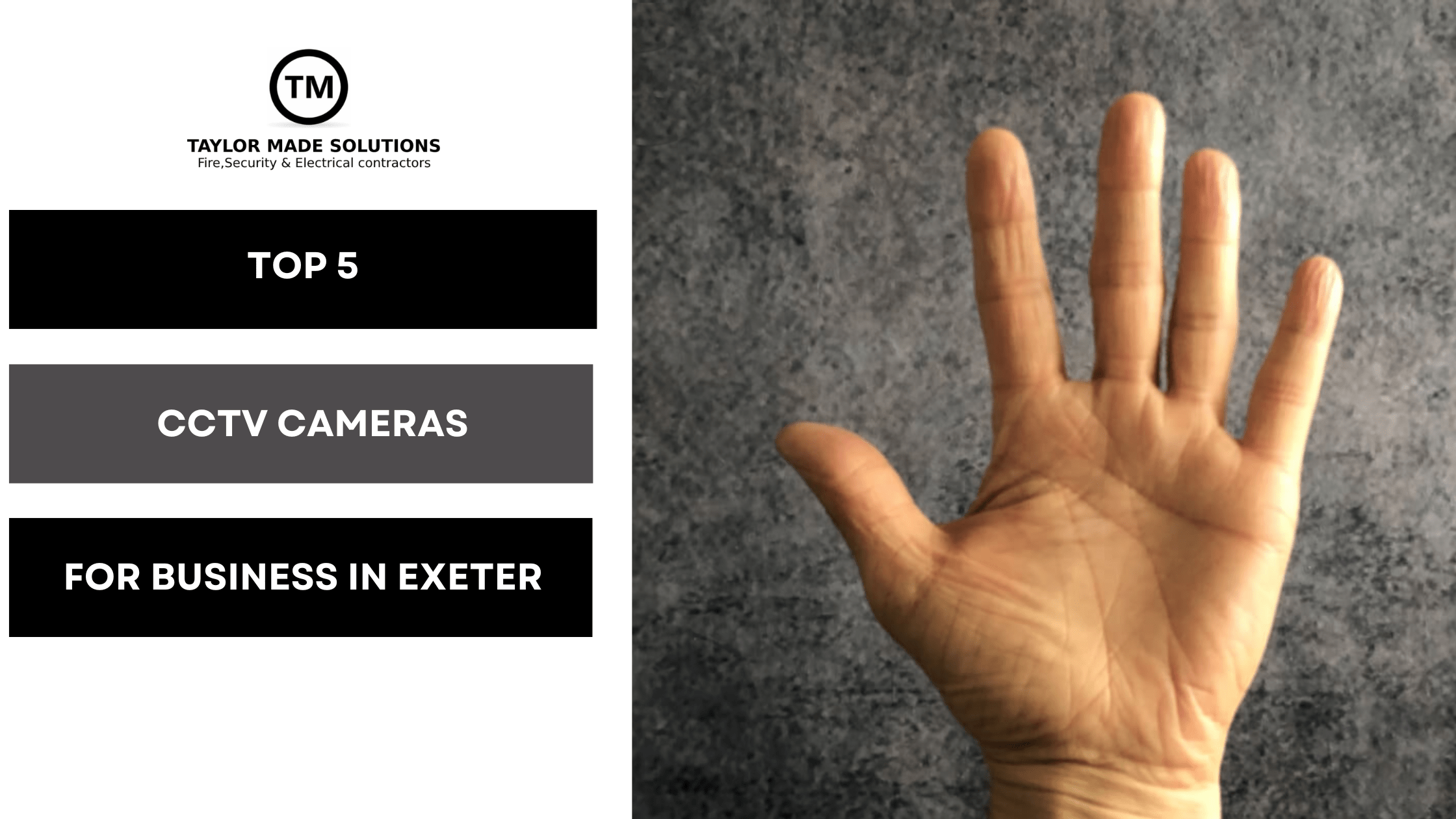 Top 5 CCTV Cameras For Business Security In Exeter