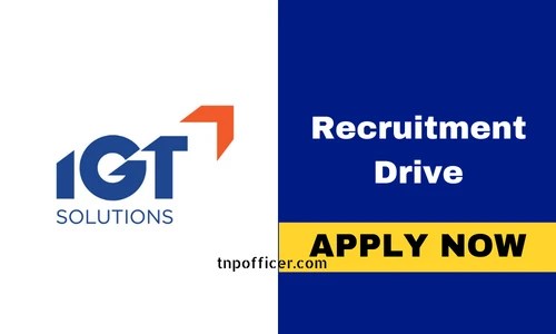 IGT Solutions off campus drive 2024 for Software Trainee