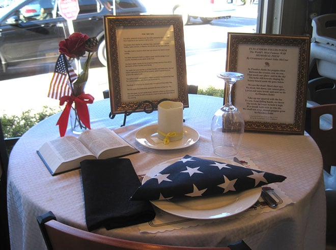 Honoring The Fallen And Missing With A Place At The Table - TodaysMower.com