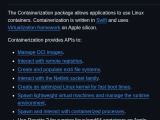 Apple Containerization Repository Showcase