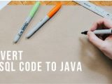 Convert Pl Sql Code To Java
