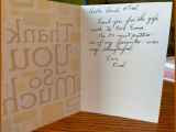 Exles Of Handwritten Thank You Notes Infoupdate Org