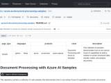 Github Azure Ai Document Processing Samples Features Alternatives