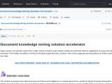 Github Document Knowledge Mining Solution Accelerator Features