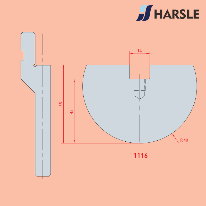 1116 AMADA-PROMECAM Radius Tool - Tooling Division