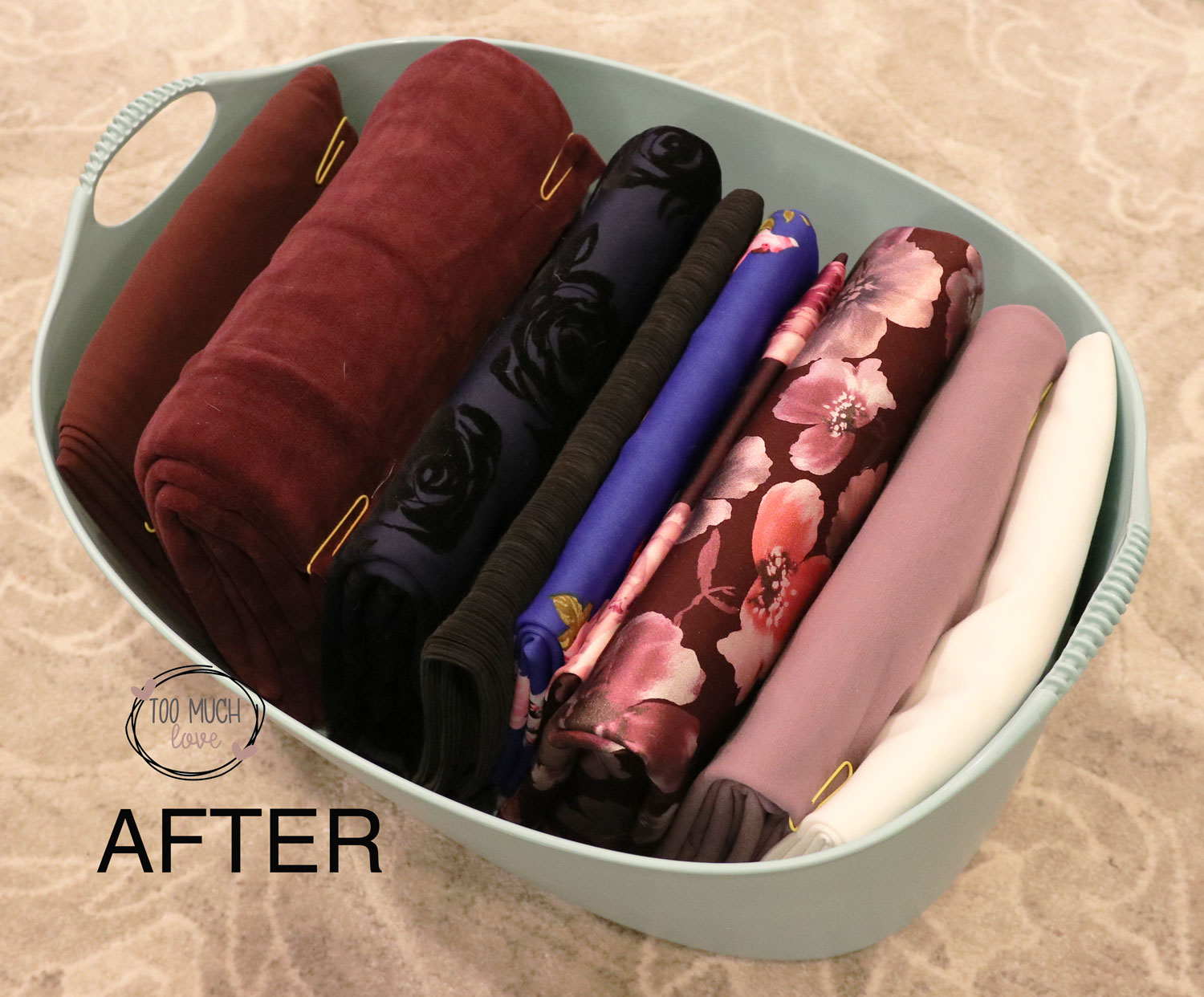 Organize Your Fabric Using Fabric Organizer Boards - Too Much Love