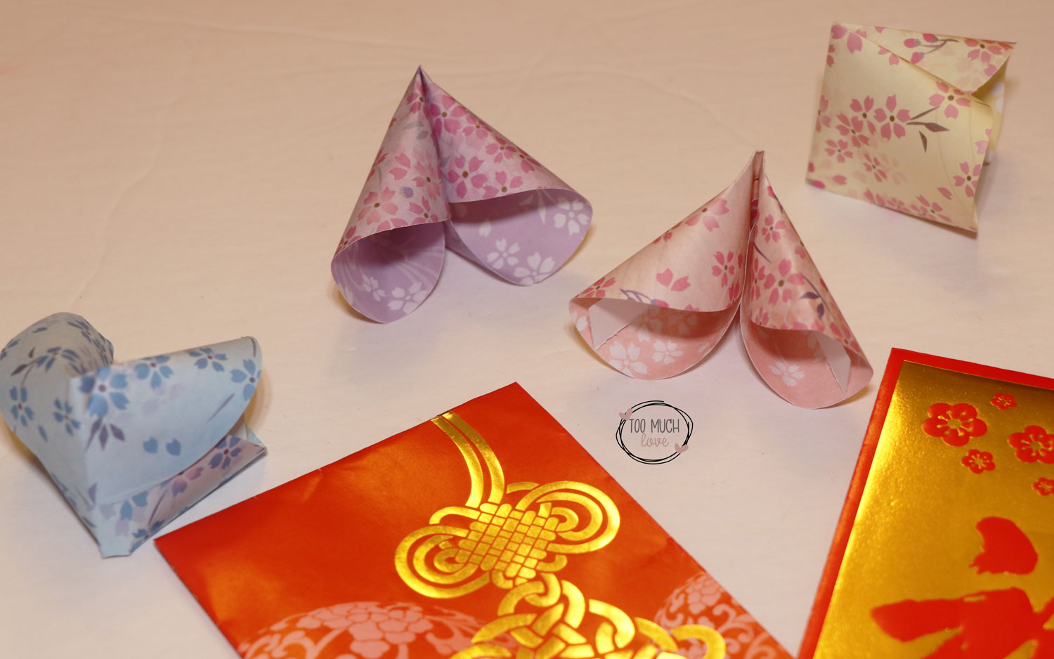 How to Make Paper Fortune Cookies - Too Much Love