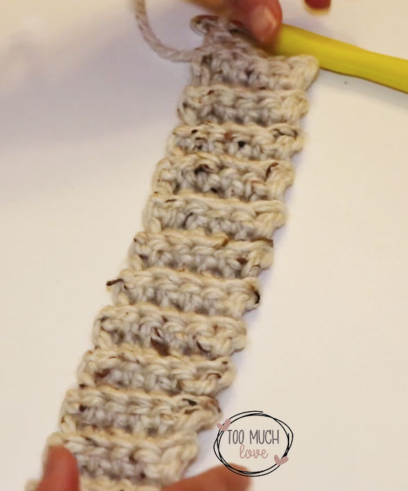 How to Crochet a Ribbed Band | 2 Different Techniques - Too Much Love