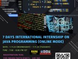 7 Days International Internship On Java Programming Online Mode
