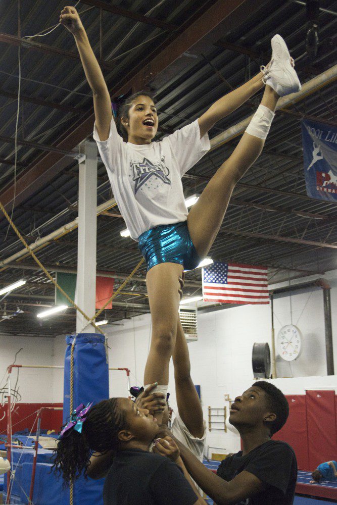 Heel Stretch Cheer Stunt