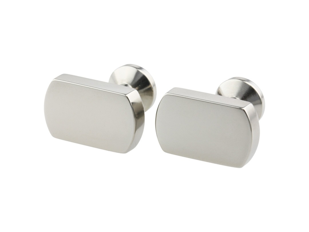 Flat Rectangular Cufflinks | TouchTitanium.com