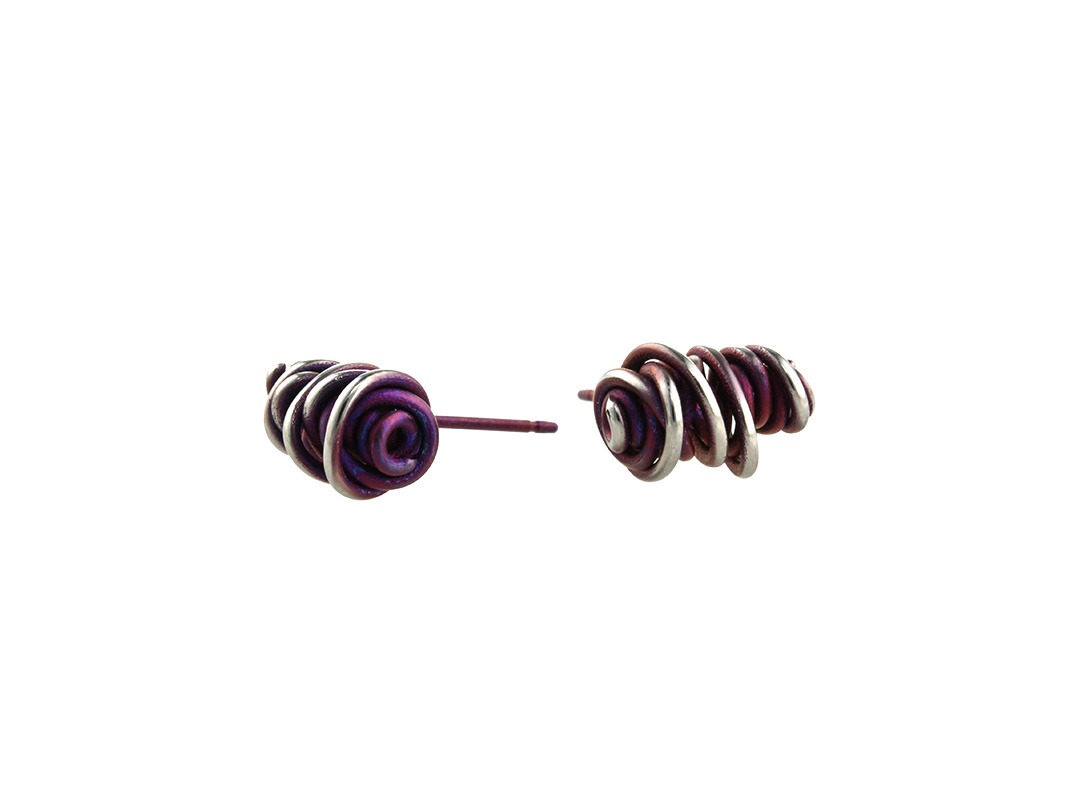Twisted Vine Studs | TouchTitanium.com