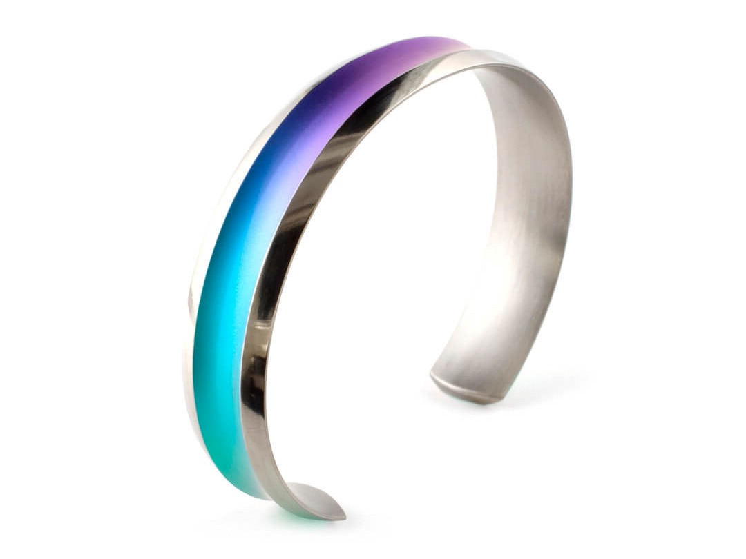 Court Rainbow Bangle (L) | TouchTitanium.com