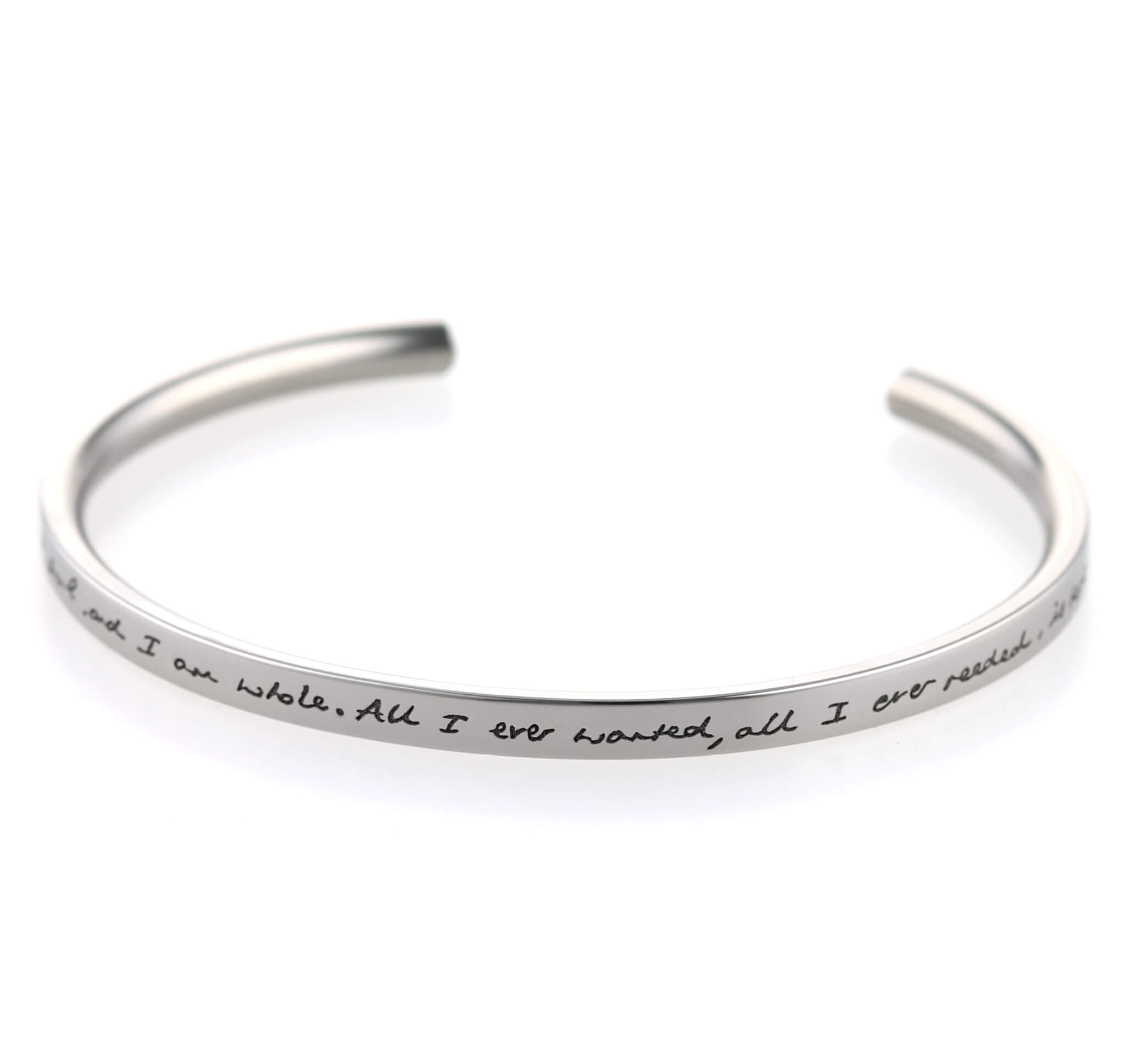 Titanium Bangle (Personalised) | TouchTitanium.com