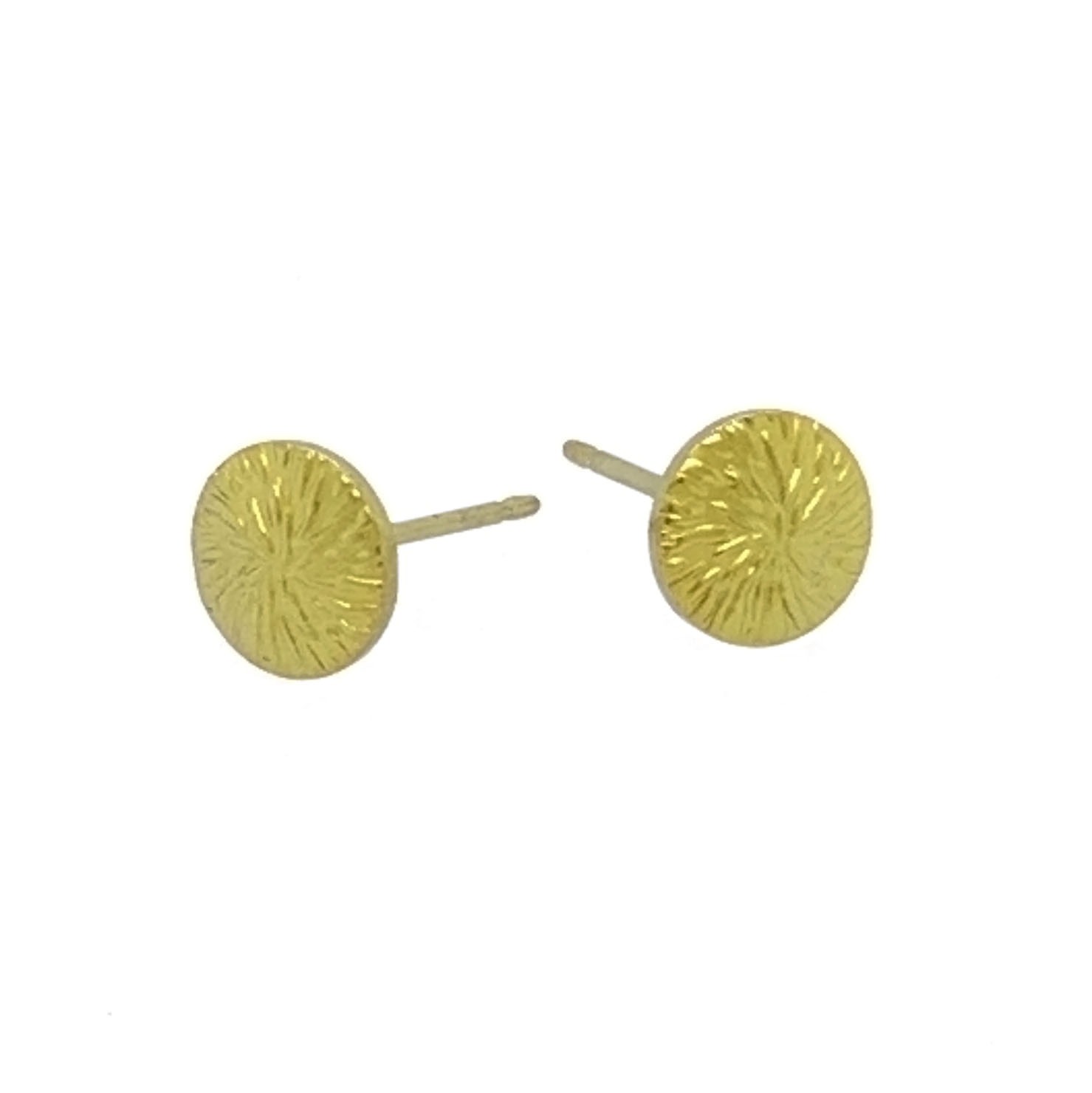 Sunbeam Textured Stud Earrings | TouchTitanium.com