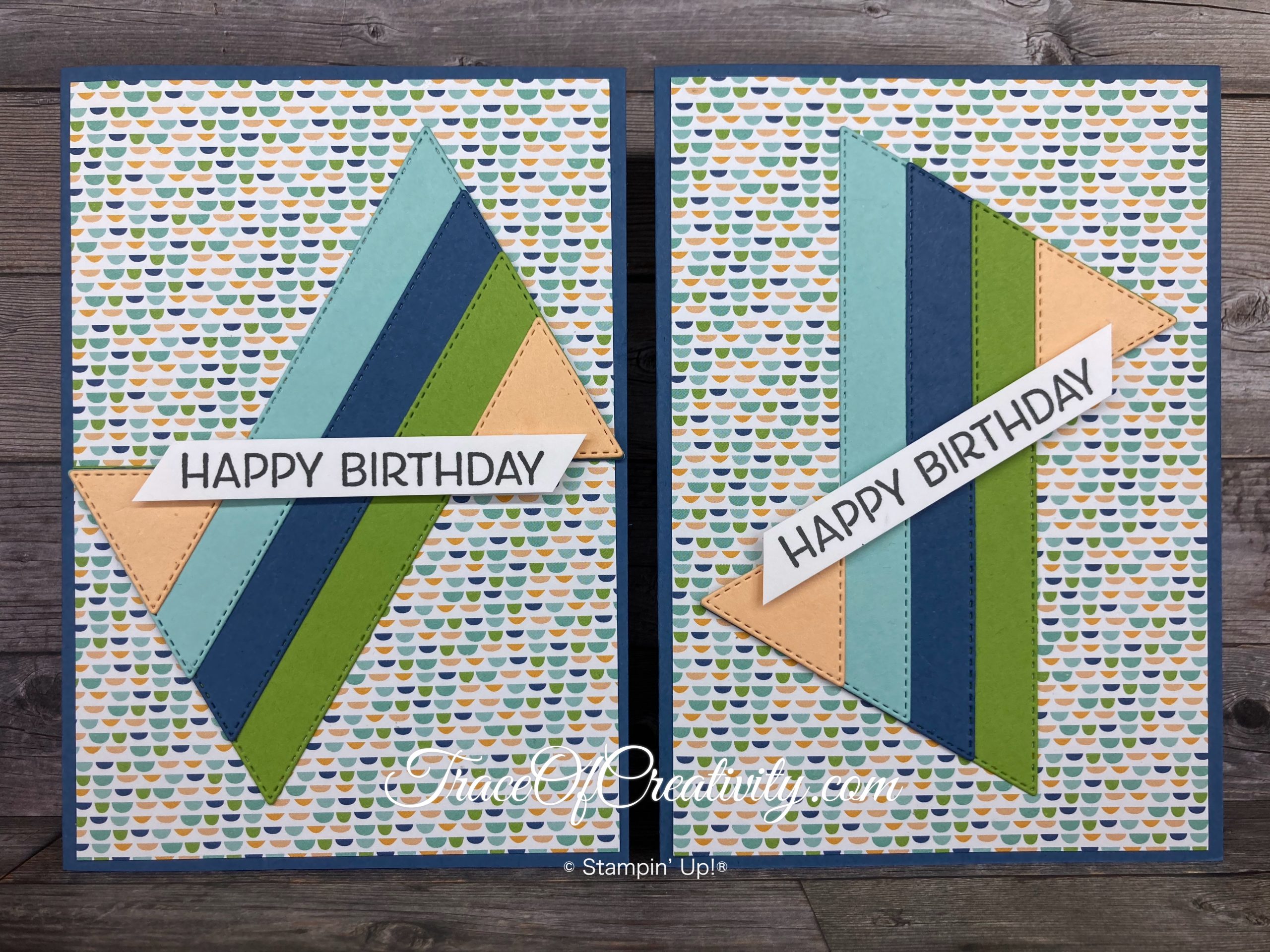 Paper Crafting Blog Hop – Layering Triangles – Trace Of Creativity