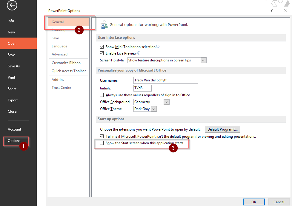 Microsoft 365 Day 46: Change Start Screen when Office Applications ...