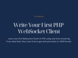 Your First Php Websocket