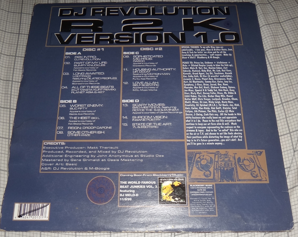 DJ Revolution – R2K Version 1.0 12” Vinyl Album – Traders Crypt